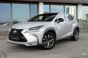Pelēks Lexus NX 300h 2015 Viļņa, ar dzinēja tilpumu 2.50 L un nobraukumu 217 tūkst. km par 19550 €, foto  vietnē AUTOMOTO.COM.LV