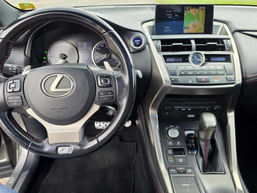 Grey Lexus NX 300h 2015 in Kaunas, with an engine capacity of 2.49 L and mileage of 152 thousand km for 20950 €, photo 16 on AUTOMOTO.COM.LV