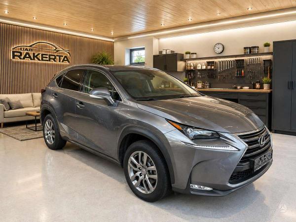 Grey Lexus NX 300h 2015 in Vilnius, with an engine capacity of 2.49 L and mileage of 135 thousand km for 18900 €, photo 1 on AUTOMOTO.COM.LV