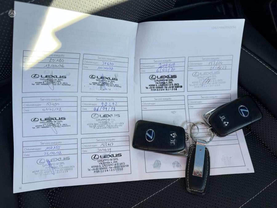 Grey Lexus NX 300h 2015 in Panevezys, with an engine capacity of 2.49 L and mileage of 182 thousand km for 19800 €, photo 16 on AUTOMOTO.COM.LV