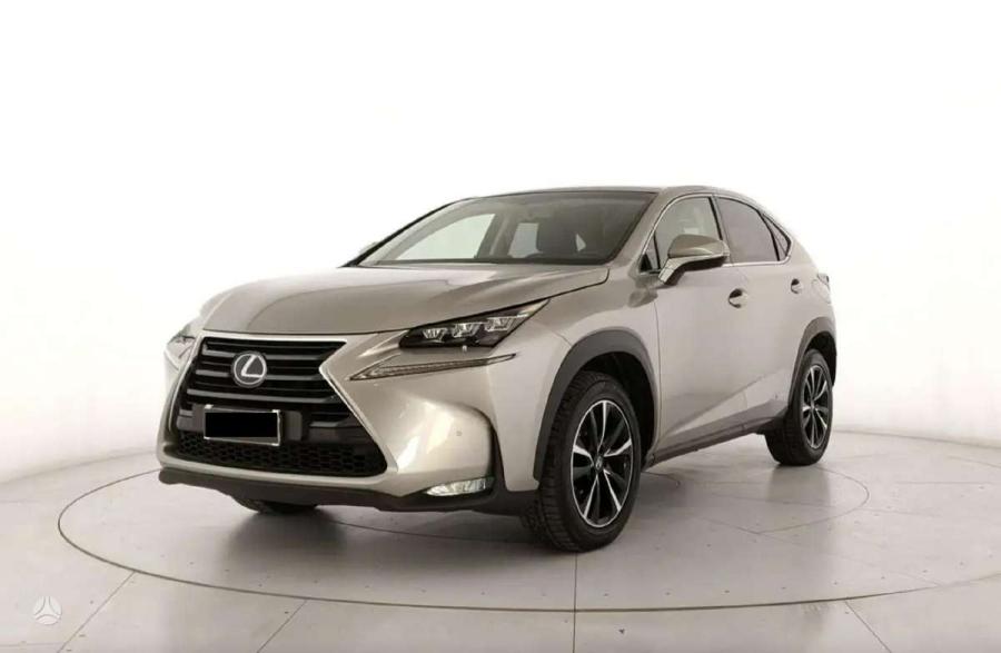 Pelēks Lexus NX 300h 2016 Viļņa, ar dzinēja tilpumu 2.49 L un nobraukumu 89 tūkst. km par 22755 €, foto 1 vietnē AUTOMOTO.COM.LV