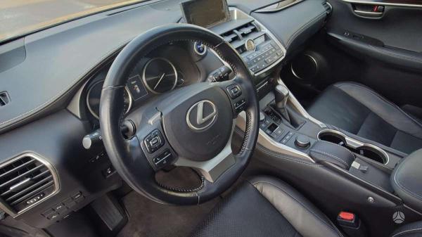 Grey Lexus NX 300h 2016 in Vilnius, with an engine capacity of 2.49 L and mileage of 89 thousand km for 22755 €, photo 11 on AUTOMOTO.COM.LV