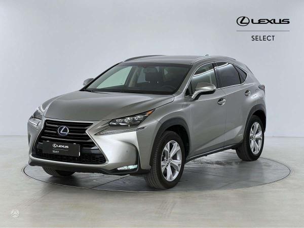 Grey Lexus NX 300h 2016 in Vilnius, with an engine capacity of 2.49 L and mileage of 109 thousand km for 24900 €, photo 1 on AUTOMOTO.COM.LV