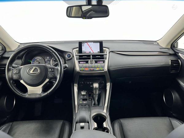 Grey Lexus NX 300h 2016 in Vilnius, with an engine capacity of 2.49 L and mileage of 109 thousand km for 24900 €, photo 8 on AUTOMOTO.COM.LV
