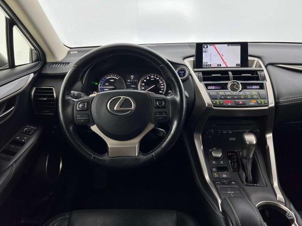 Grey Lexus NX 300h 2016 in Vilnius, with an engine capacity of 2.49 L and mileage of 109 thousand km for 24900 €, photo 9 on AUTOMOTO.COM.LV