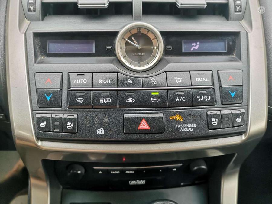 Grey Lexus NX 300h 2016 in Vilnius, with an engine capacity of 2.49 L and mileage of 223 thousand km for 18700 €, photo 22 on AUTOMOTO.COM.LV