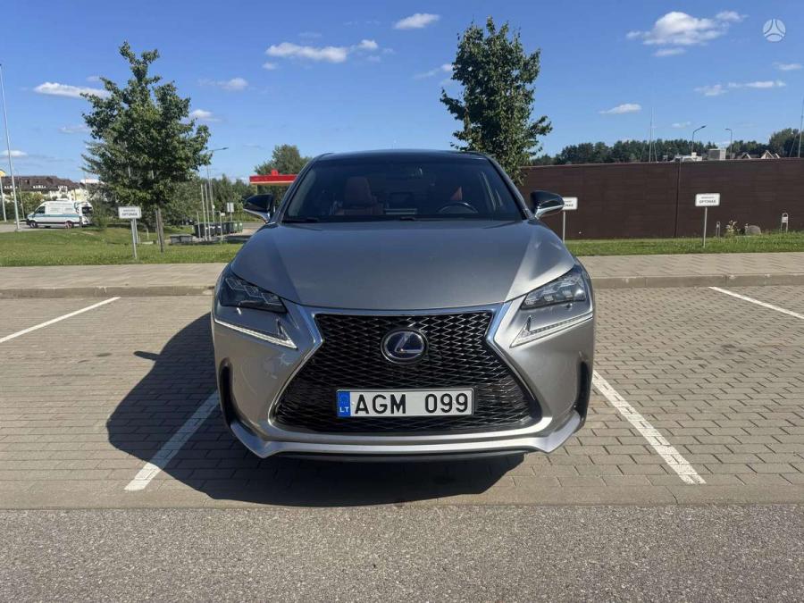 Grey Lexus NX 300h 2016 in Vilnius, with an engine capacity of 2.49 L and mileage of 153 thousand km for 23000 €, photo 1 on AUTOMOTO.COM.LV