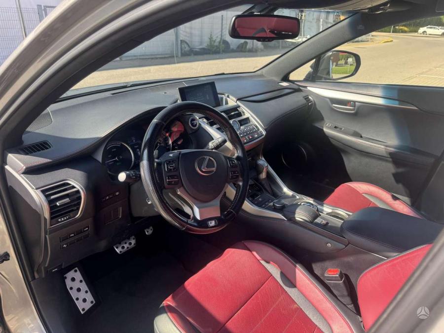 Grey Lexus NX 300h 2016 in Vilnius, with an engine capacity of 2.49 L and mileage of 153 thousand km for 23000 €, photo 16 on AUTOMOTO.COM.LV