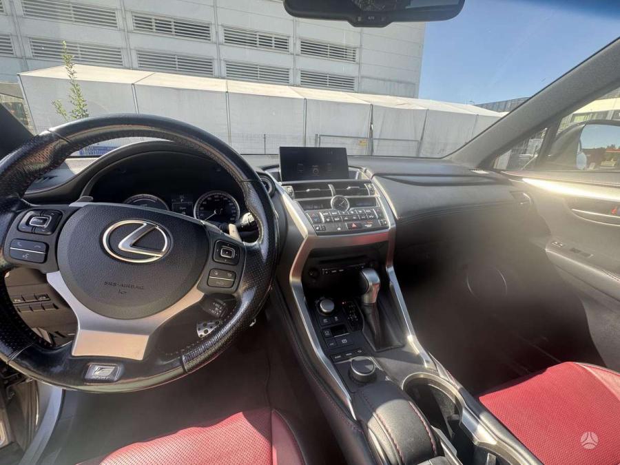 Grey Lexus NX 300h 2016 in Vilnius, with an engine capacity of 2.49 L and mileage of 153 thousand km for 23000 €, photo 18 on AUTOMOTO.COM.LV