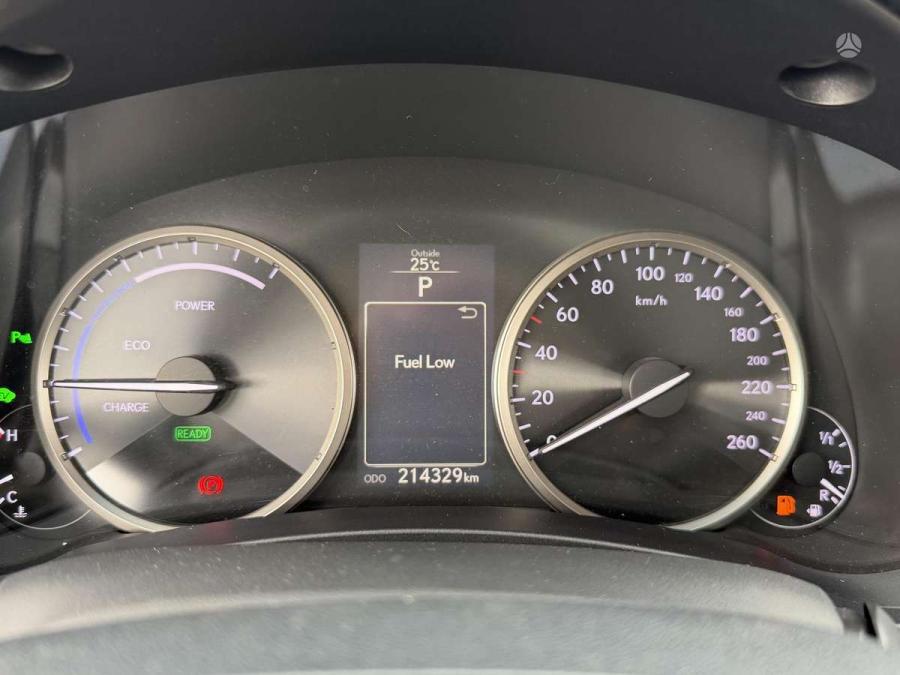 Grey Lexus NX 300h 2017 in Vilnius, with an engine capacity of 2.49 L and mileage of 214 thousand km for 18200 €, photo 24 on AUTOMOTO.COM.LV