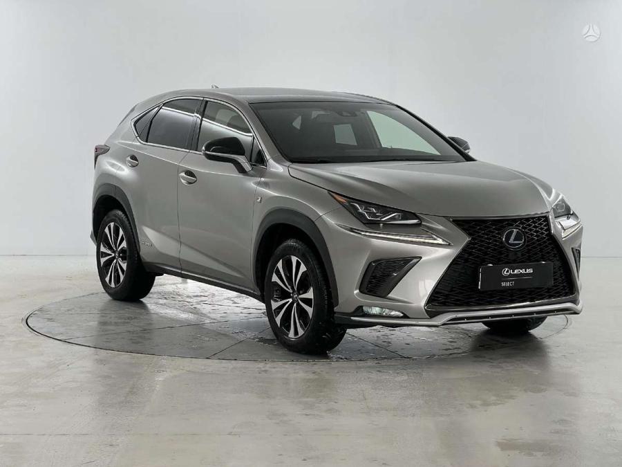 Grey Lexus NX 300h 2018 in Vilnius, with an engine capacity of 2.49 L and mileage of 68 thousand km for 29900 €, photo 18 on AUTOMOTO.COM.LV