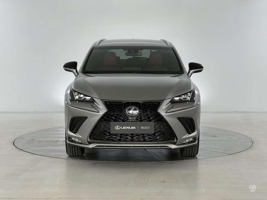 Grey Lexus NX 300h 2018 in Vilnius, with an engine capacity of 2.49 L and mileage of 99 thousand km for 29900 €, photo 6 on AUTOMOTO.COM.LV