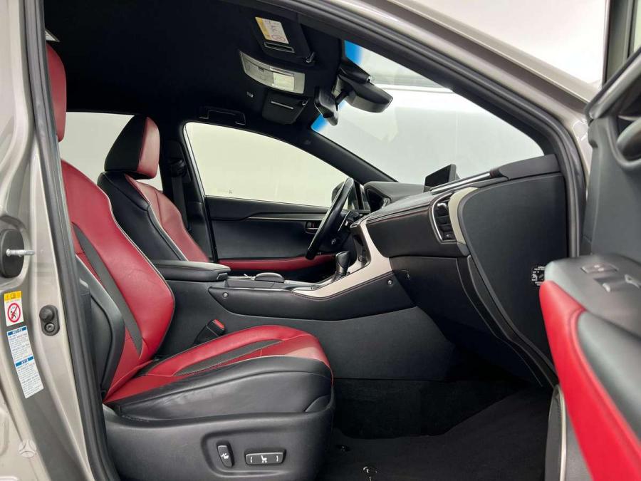 Grey Lexus NX 300h 2018 in Vilnius, with an engine capacity of 2.49 L and mileage of 99 thousand km for 29900 €, photo 7 on AUTOMOTO.COM.LV