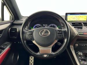 Grey Lexus NX 300h 2018 in Vilnius, with an engine capacity of 2.49 L and mileage of 99 thousand km for 29900 €, photo 13 on AUTOMOTO.COM.LV