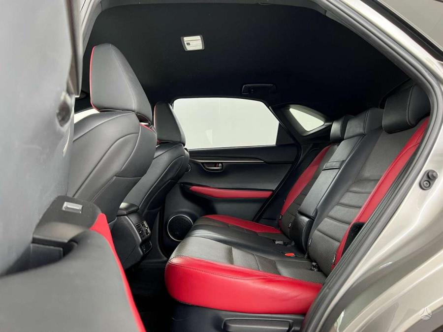 Grey Lexus NX 300h 2018 in Vilnius, with an engine capacity of 2.49 L and mileage of 99 thousand km for 29900 €, photo 20 on AUTOMOTO.COM.LV