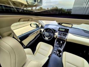 Grey Lexus NX 300h 2018 in Vilnius, with an engine capacity of 2.50 L and mileage of 260 thousand km for 22850 €, photo 21 on AUTOMOTO.COM.LV
