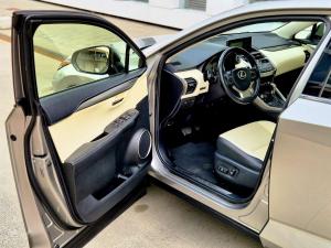 Grey Lexus NX 300h 2018 in Vilnius, with an engine capacity of 2.50 L and mileage of 260 thousand km for 22850 €, photo 26 on AUTOMOTO.COM.LV