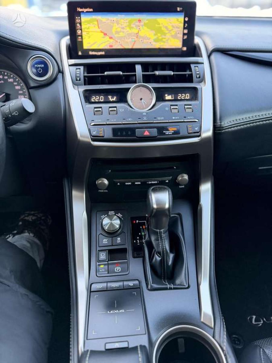 Grey Lexus NX 300h 2019 in Vilnius, with an engine capacity of 2.49 L and mileage of 105 thousand km for 26950 €, photo 28 on AUTOMOTO.COM.LV