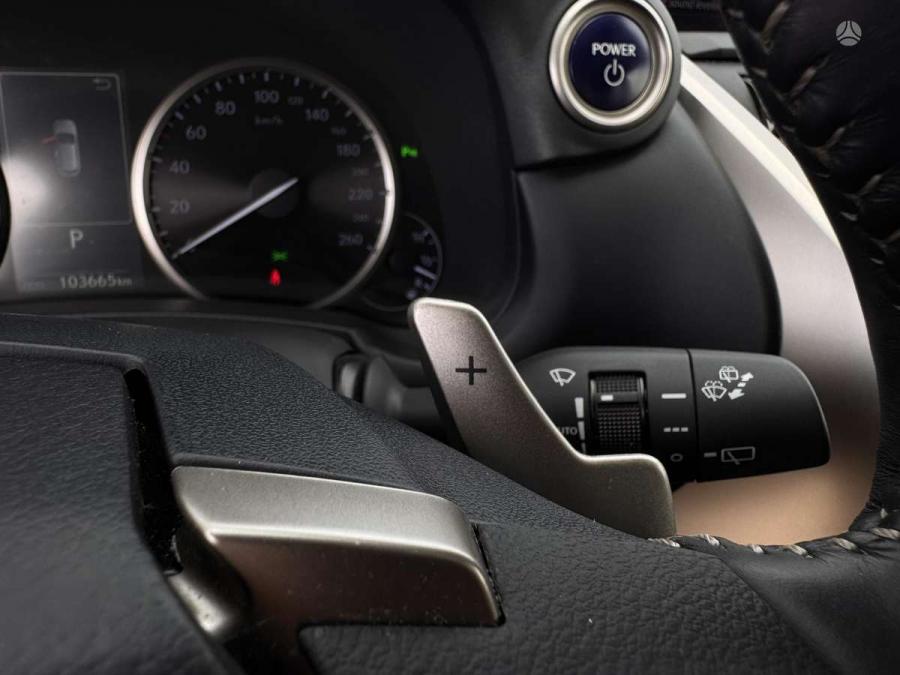 Grey Lexus NX 300h 2019 in Vilnius, with an engine capacity of 2.49 L and mileage of 104 thousand km for 28850 €, photo 24 on AUTOMOTO.COM.LV