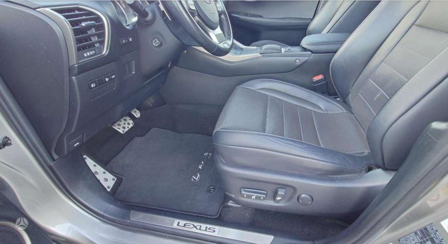 Pelēks Lexus NX 300h 2019 Viļņa, ar dzinēja tilpumu 2.49 L un nobraukumu 189 tūkst. km par 28755 €, foto 10 vietnē AUTOMOTO.COM.LV
