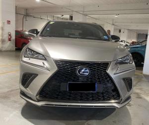 Grey Lexus NX 300h 2020 in Vilnius, with an engine capacity of 2.49 L and mileage of 102 thousand km for 29295 €, photo 2 on AUTOMOTO.COM.LV