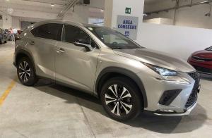 Grey Lexus NX 300h 2020 in Vilnius, with an engine capacity of 2.49 L and mileage of 102 thousand km for 29295 €, photo 5 on AUTOMOTO.COM.LV