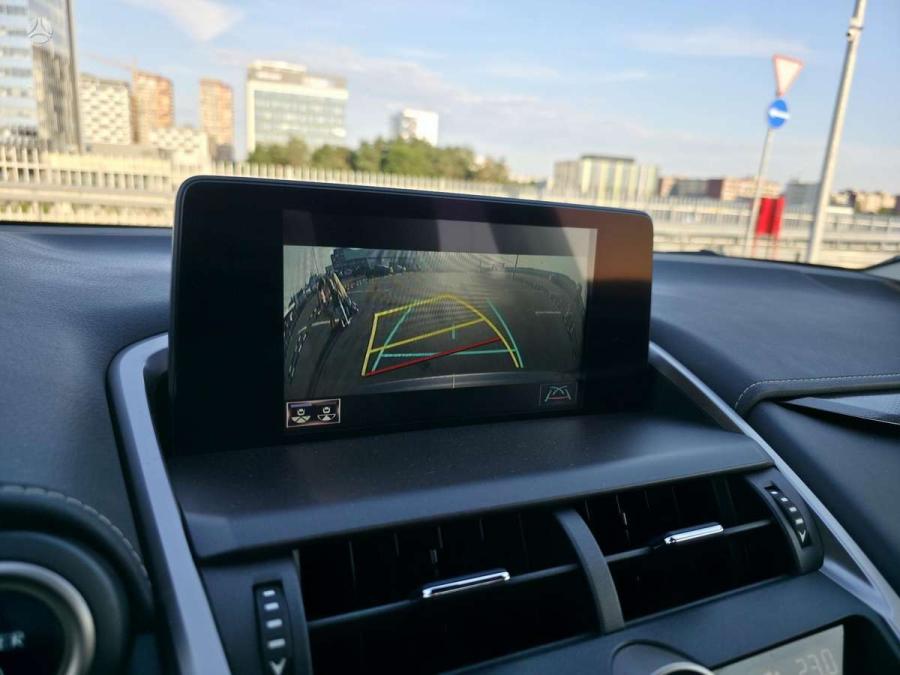 Grey Lexus NX 300h 2020 in Vilnius, with an engine capacity of 2.50 L and mileage of 80 thousand km for 28600 €, photo 23 on AUTOMOTO.COM.LV