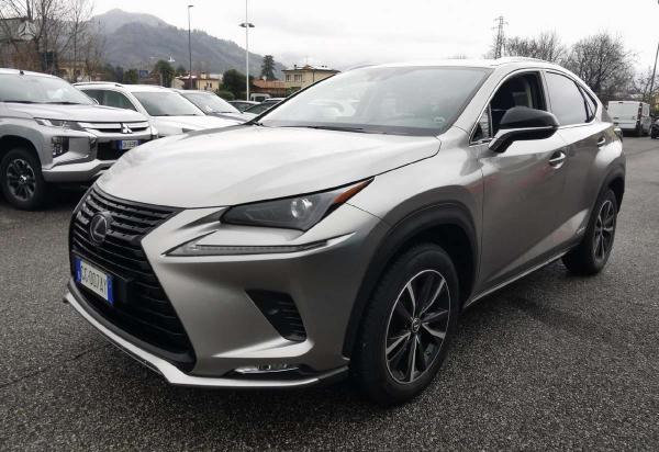 Grey Lexus NX 300h 2021 in Vilnius, with an engine capacity of 2.49 L and mileage of 121 thousand km for 26955 €, photo 3 on AUTOMOTO.COM.LV