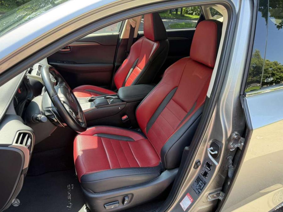 Grey Lexus NX 300h 2021 in Vilnius, with an engine capacity of 2.49 L and mileage of 87 thousand km for 31900 €, photo 18 on AUTOMOTO.COM.LV