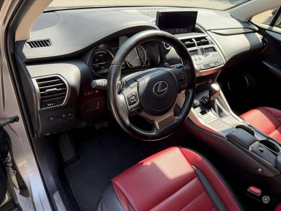 Grey Lexus NX 300h 2021 in Vilnius, with an engine capacity of 2.49 L and mileage of 87 thousand km for 31900 €, photo 28 on AUTOMOTO.COM.LV