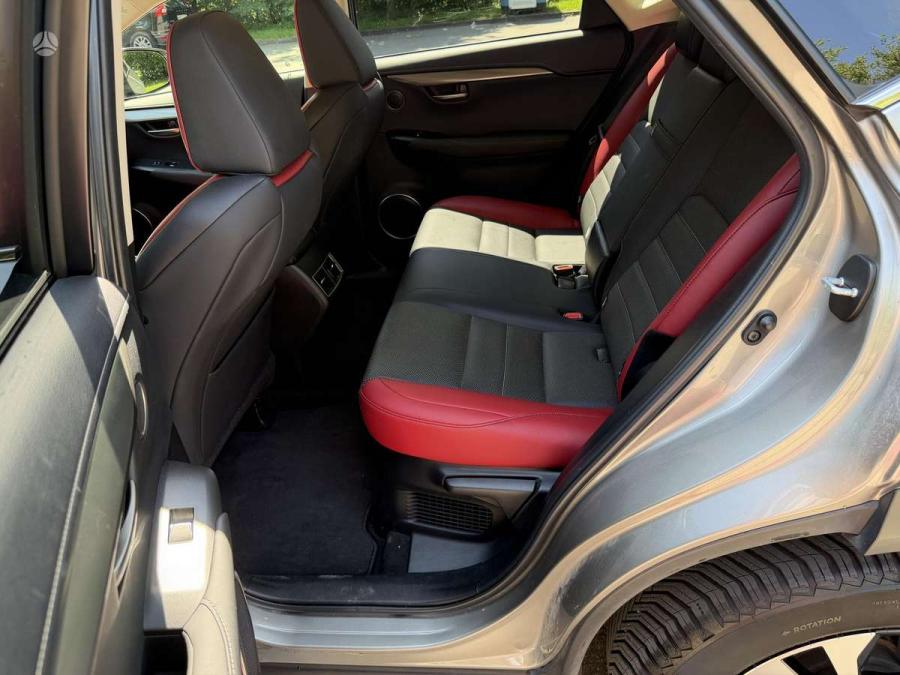 Grey Lexus NX 300h 2021 in Vilnius, with an engine capacity of 2.49 L and mileage of 87 thousand km for 31900 €, photo 30 on AUTOMOTO.COM.LV