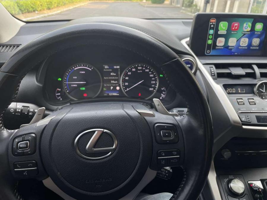 Grey Lexus NX 300h 2021 in Vilnius, with an engine capacity of 0.00 L and mileage of 122 thousand km for 25750 €, photo 23 on AUTOMOTO.COM.LV
