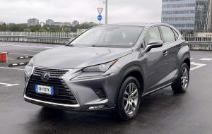 Grey Lexus NX 300h 2021 in Vilnius, with an engine capacity of 2.49 L and mileage of 139 thousand km for 27855 €, photo  on AUTOMOTO.COM.LV