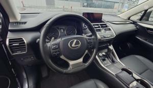 Grey Lexus NX 300h 2021 in Vilnius, with an engine capacity of 2.49 L and mileage of 139 thousand km for 27855 €, photo 9 on AUTOMOTO.COM.LV