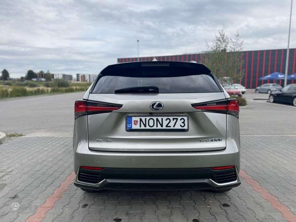 Grey Lexus NX 300h 2021 in Vilnius, with an engine capacity of 2.49 L and mileage of 127 thousand km for 29500 €, photo 6 on AUTOMOTO.COM.LV