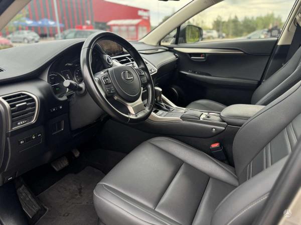 Grey Lexus NX 300h 2021 in Vilnius, with an engine capacity of 2.49 L and mileage of 127 thousand km for 29500 €, photo 9 on AUTOMOTO.COM.LV