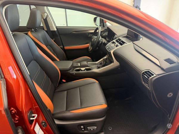 Orange Lexus NX 300h 2020 in Kaunas, with an engine capacity of 2.49 L and mileage of 115 thousand km for 31900 €, photo 6 on AUTOMOTO.COM.LV