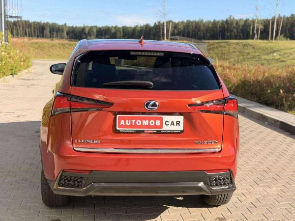 Orange Lexus NX 300h 2021 in Vilnius, with an engine capacity of 2.49 L and mileage of 53 thousand km for 31900 €, photo 6 on AUTOMOTO.COM.LV