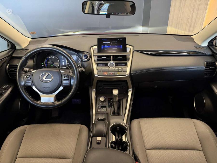 Red Lexus NX 300h 2016 in Kaunas, with an engine capacity of 2.49 L and mileage of 124 thousand km for 19490 €, photo 17 on AUTOMOTO.COM.LV
