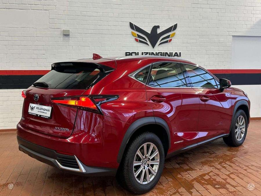 Red Lexus NX 300h 2018 in Vilnius, with an engine capacity of 2.49 L and mileage of 69 thousand km for 26200 €, photo 8 on AUTOMOTO.COM.LV