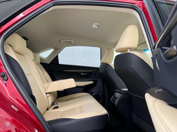 Red Lexus NX 300h 2018 in Vilnius, with an engine capacity of 2.49 L and mileage of 68 thousand km for 31900 €, photo 7 on AUTOMOTO.COM.LV