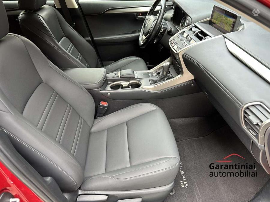 Red Lexus NX 300h 2019 in Vilnius, with an engine capacity of 2.50 L and mileage of 161 thousand km for 23950 €, photo 5 on AUTOMOTO.COM.LV