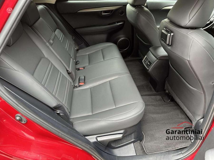 Red Lexus NX 300h 2019 in Vilnius, with an engine capacity of 2.50 L and mileage of 161 thousand km for 23950 €, photo 6 on AUTOMOTO.COM.LV