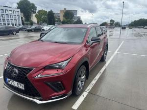 Red Lexus NX 300h 2019 in Vilnius, with an engine capacity of 2.49 L and mileage of 168 thousand km for 28500 €, photo  on AUTOMOTO.COM.LV