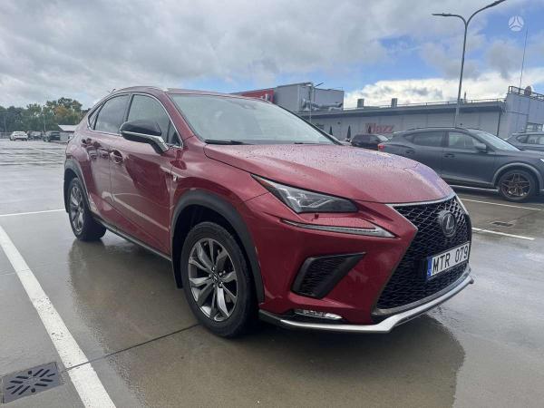 Red Lexus NX 300h 2019 in Vilnius, with an engine capacity of 2.49 L and mileage of 168 thousand km for 28500 €, photo 3 on AUTOMOTO.COM.LV