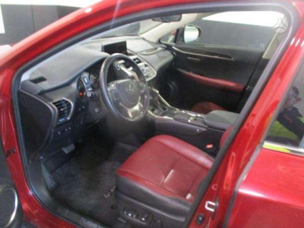 Red Lexus NX 300h 2021 in Vilnius, with an engine capacity of 2.49 L and mileage of 95 thousand km for 29900 €, photo 7 on AUTOMOTO.COM.LV
