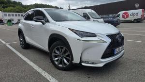 White Lexus NX 300h 2014 in Vilnius, with an engine capacity of 2.49 L and mileage of 109 thousand km for 20000 €, photo 6 on AUTOMOTO.COM.LV