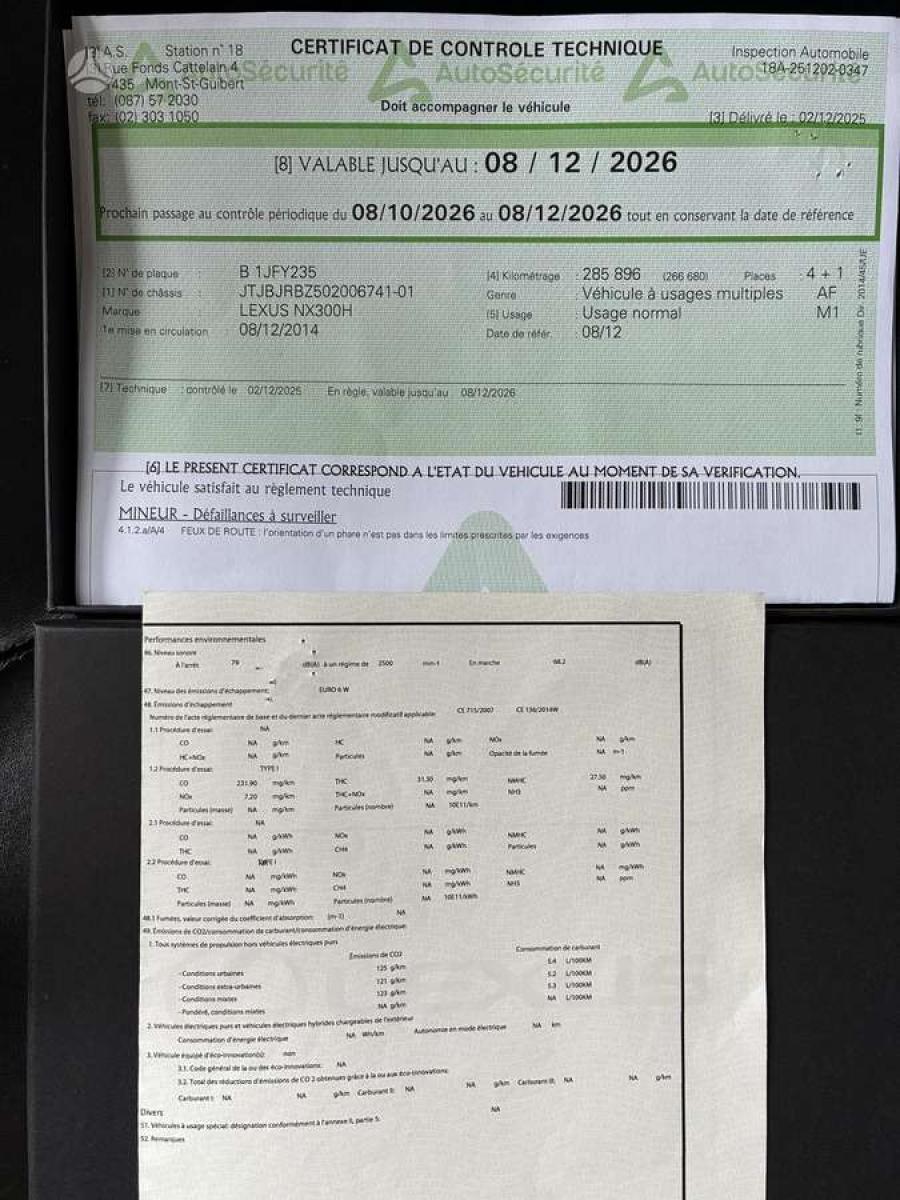 White Lexus NX 300h 2014 in Siauliai, with an engine capacity of 2.49 L and mileage of 286 thousand km for 19400 €, photo 32 on AUTOMOTO.COM.LV