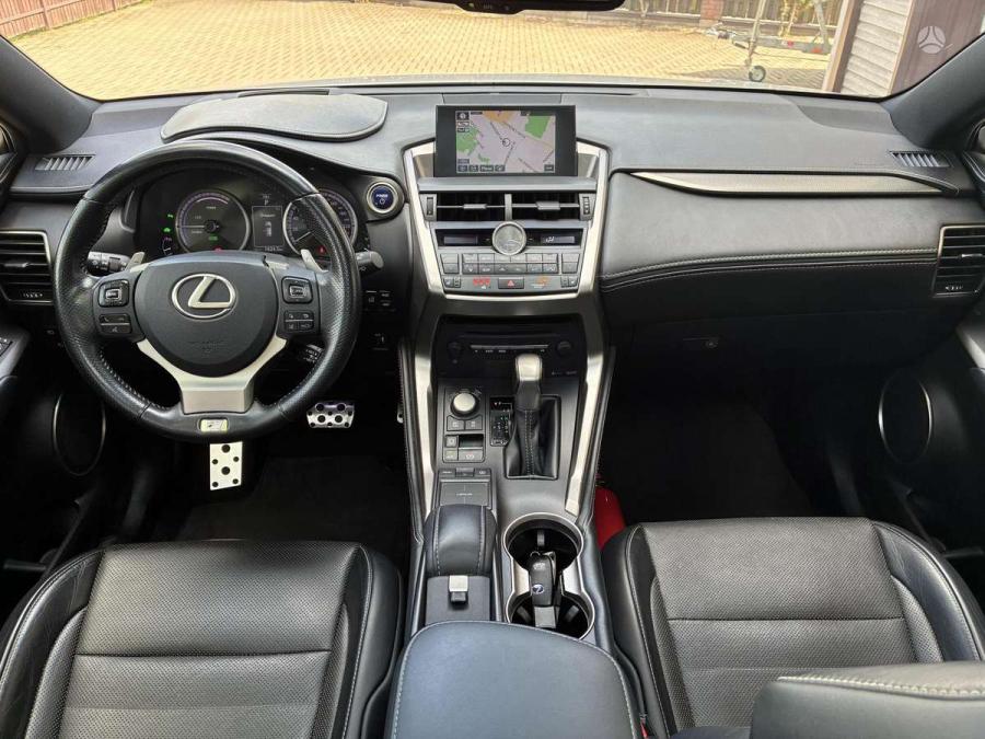 White Lexus NX 300h 2014 in Vilnius, with an engine capacity of 2.49 L and mileage of 286 thousand km for 17900 €, photo 25 on AUTOMOTO.COM.LV