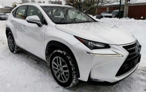 White Lexus NX 300h 2015 in Vilnius, with an engine capacity of 2.49 L and mileage of 157 thousand km for 17400 €, photo 2 on AUTOMOTO.COM.LV